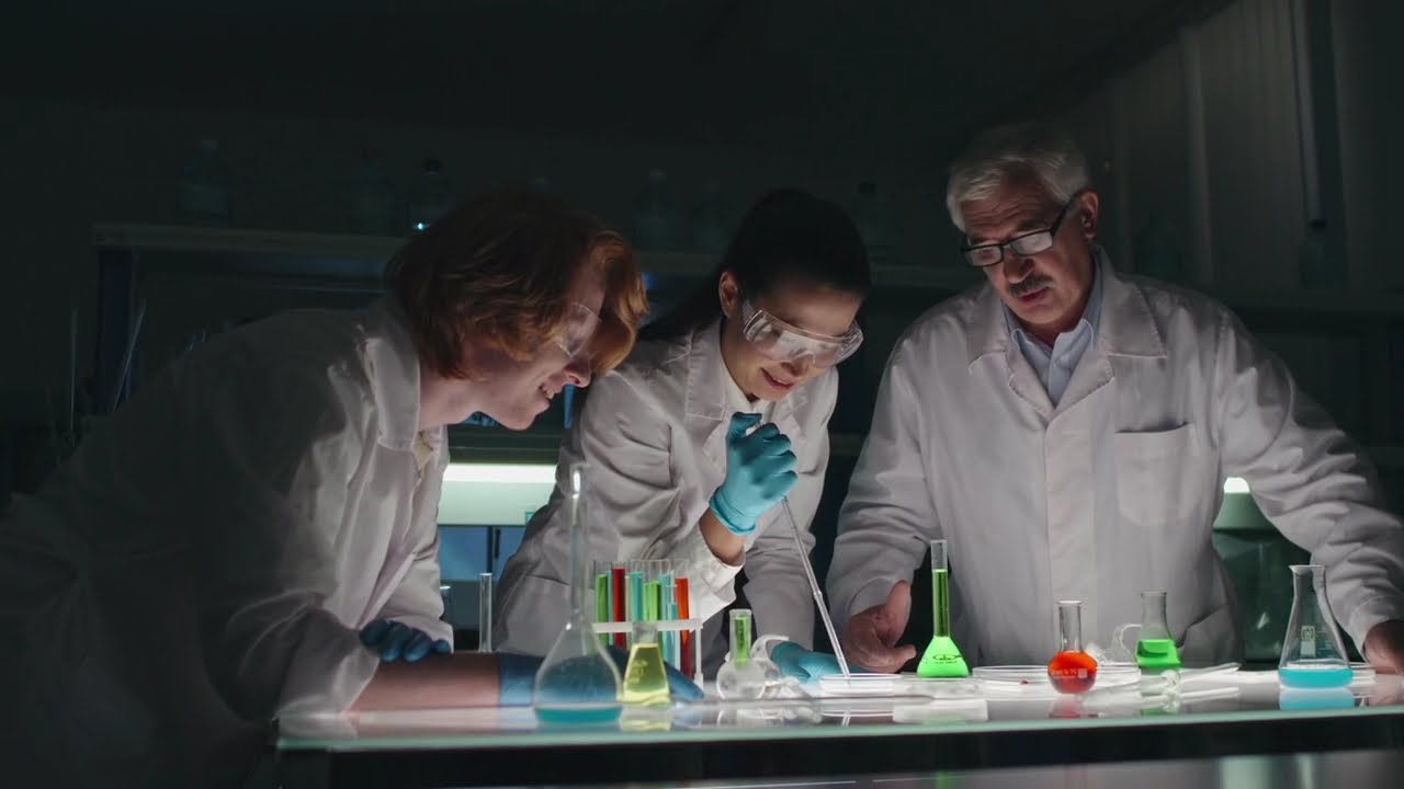 Scientist Experiment in the Lab || Free Stock Footage || No Copyright ...