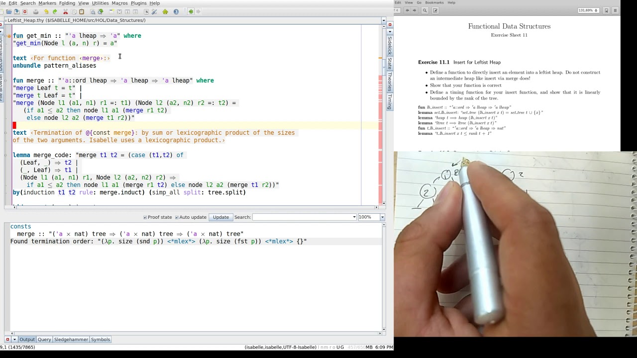 Functional Data Structures with Isabelle/HOL, Tutorial 11: Leftist Heaps and Queues - YouTube