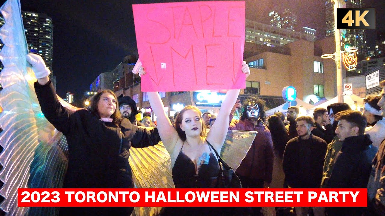 4K 2023 TORONTO's Most Wicked Halloween Street Party at Church Street ...