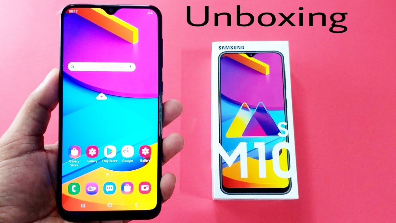 Samsung Galaxy M10s Metallic Blue Unboxing in Details - WepClick - YouTube
