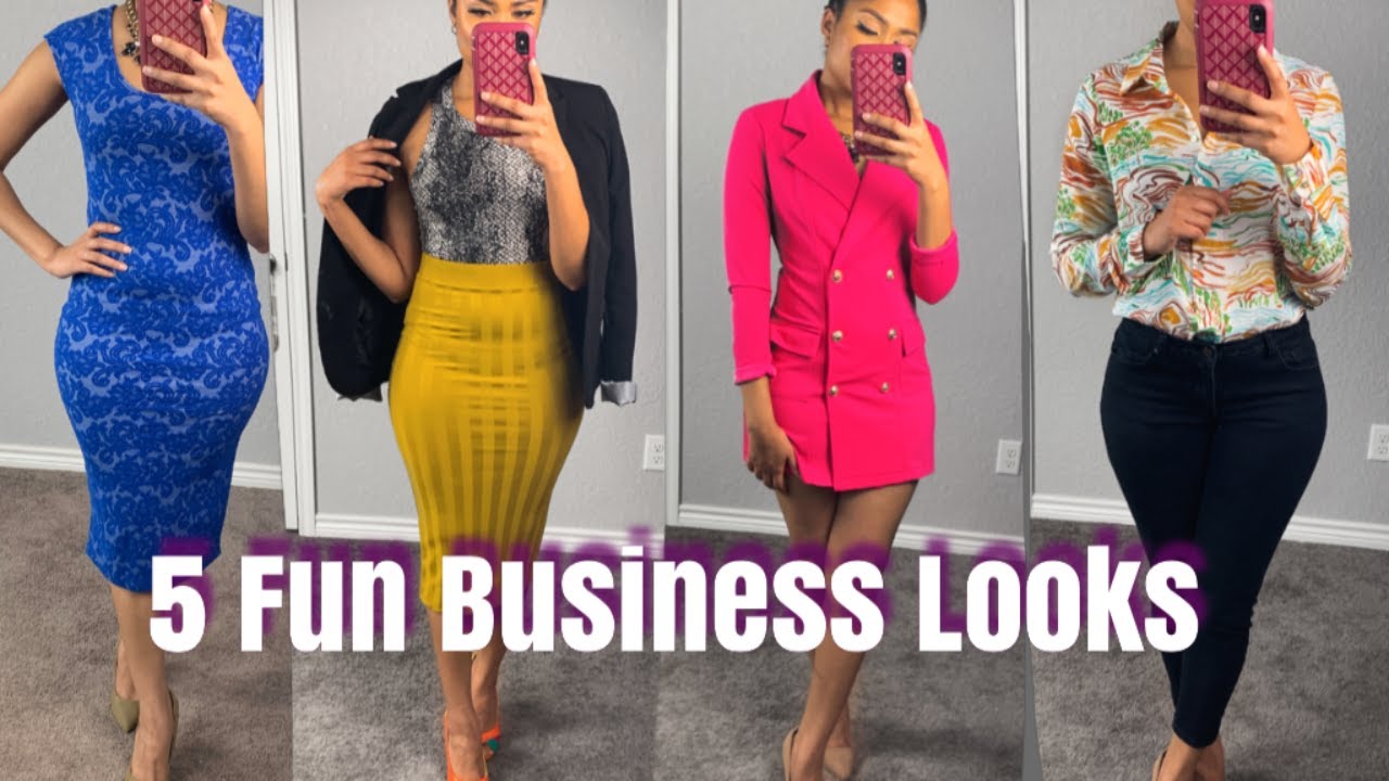 **5 BUSINESS LOOKS FOR THE WEEK** - YouTube