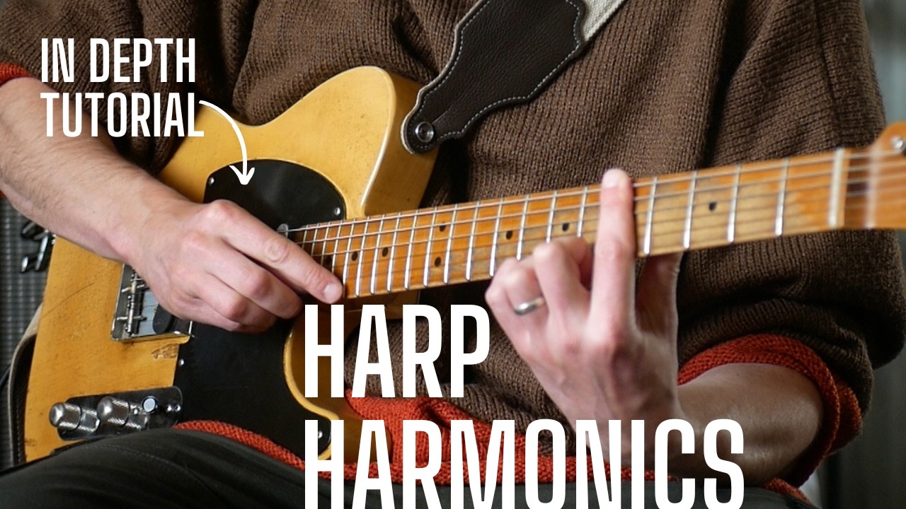 The Most Mysterious and BEAUTFIFUL Guitar Technique - HARP HARMONICS TUTORIAL like Eric Johnson ...