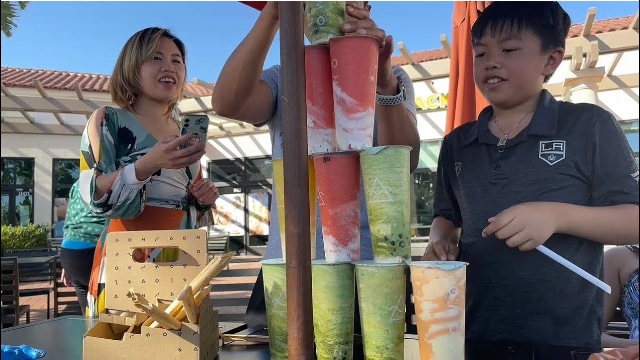 #156| Cùng Gia Đình Đi Uống Boba| OMOMO Tea Shoppe The Best Boba In OC ...