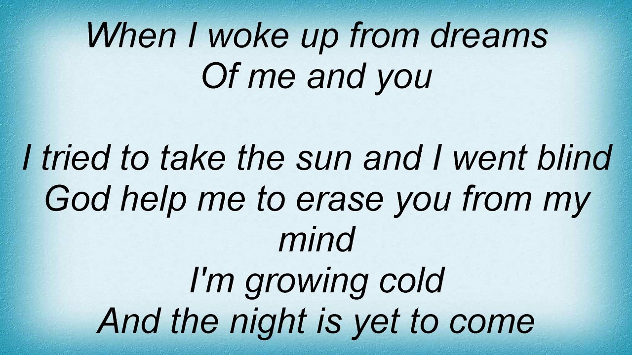 Avantasia - Blowing Out The Flame Lyrics - YouTube