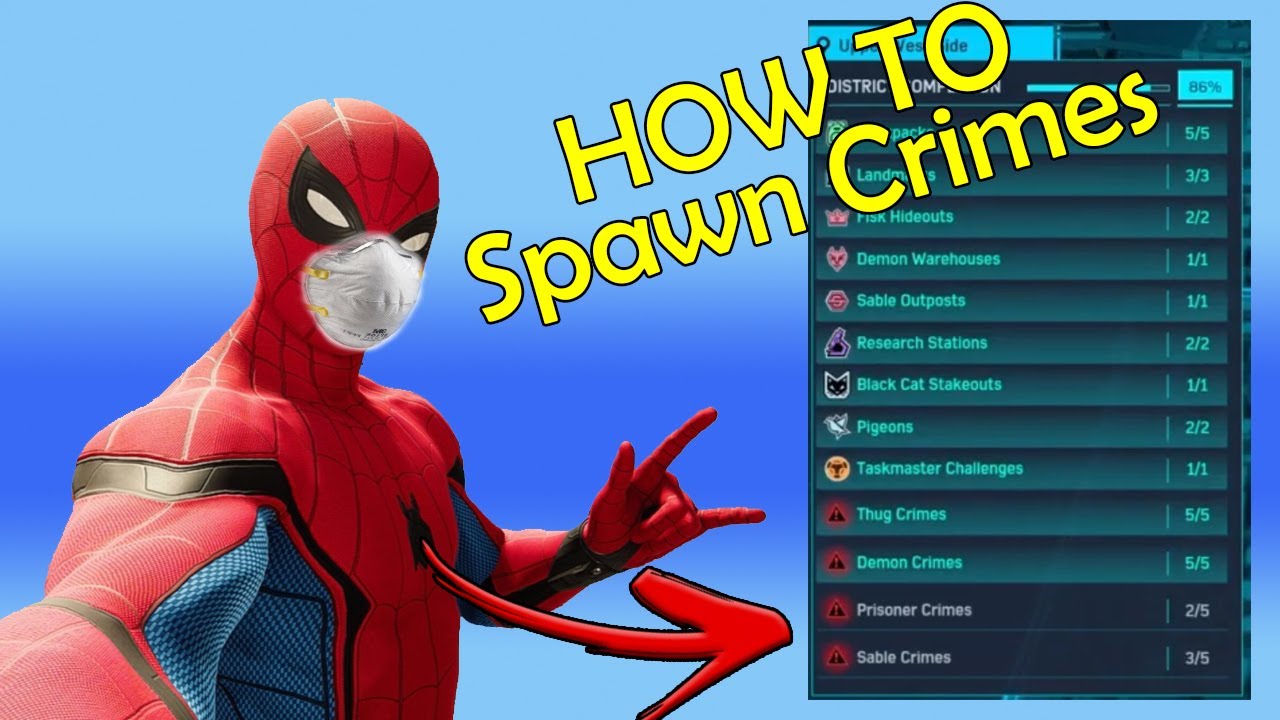 PS4 Spiderman spawn crimes guide 2020 - YouTube