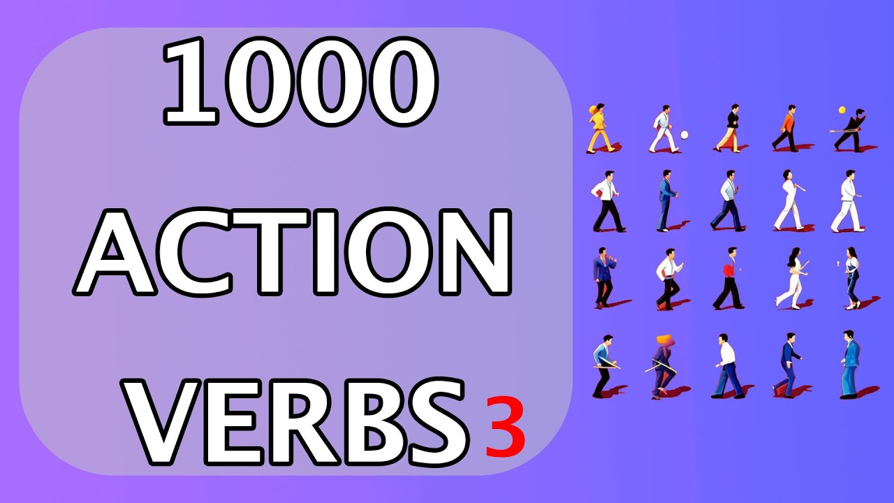 1000 ACTION VERBS in English part 3 - YouTube