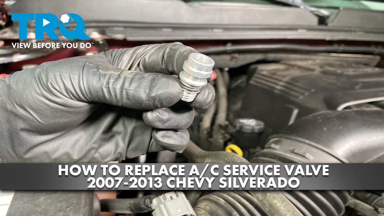 How To Replace A C Service Valve 2007 2013 Chevy Silverado YouTube