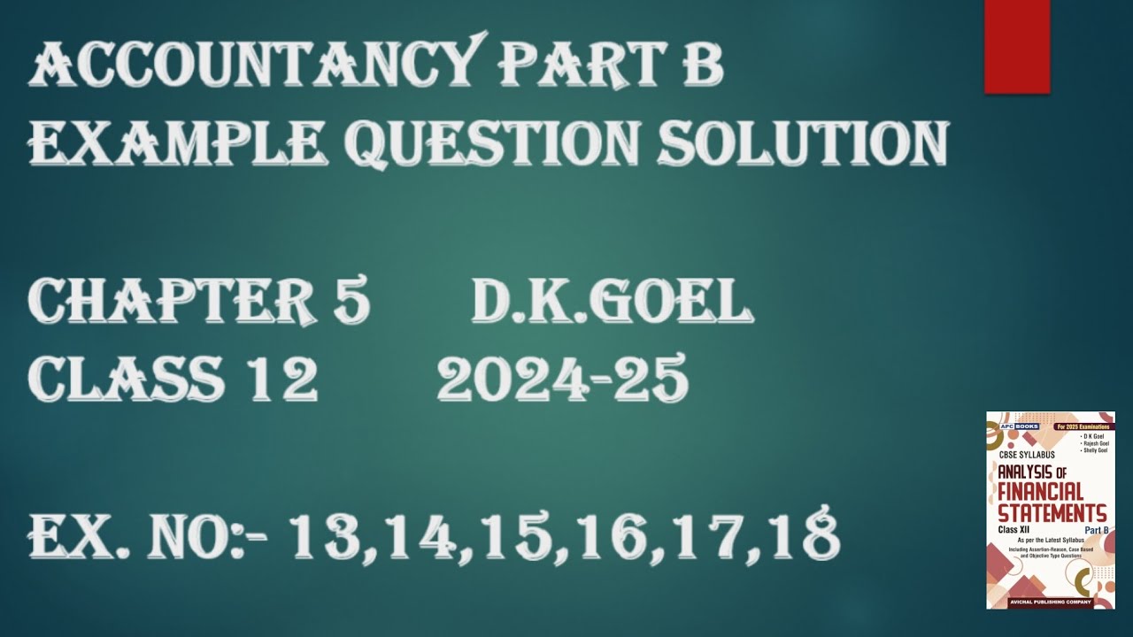 class 12 chapter 7 example question solution from 13 to 18 # ...