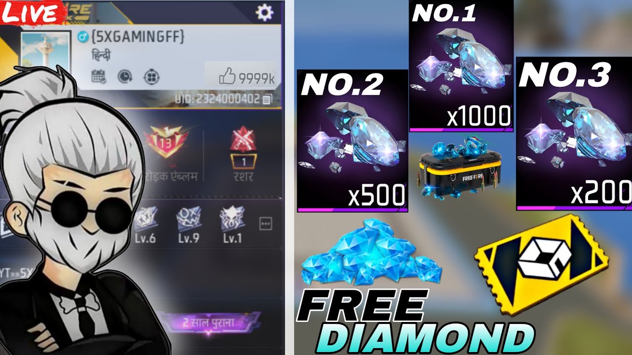 FREE FIRE FREE DIAMOND 💌 UID COMMENT 🤫💀#shots#freefire#gaming#5xff46# ...