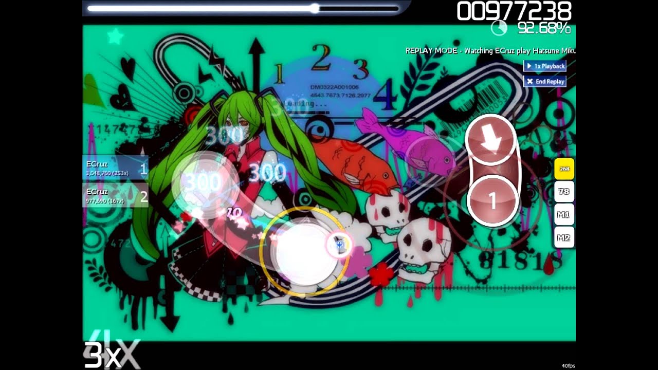 [osu!] Hatsune Miku - With a Dance Number (ECruz) - YouTube