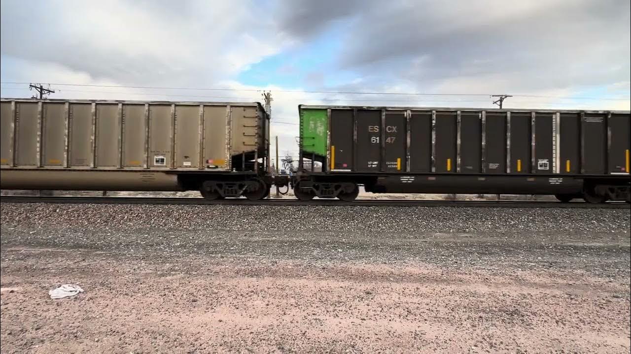 BNSF #9040 Lead’s The NB E-SLPRWM0-17A With Two DP Unit’s 1/31/24. - YouTube