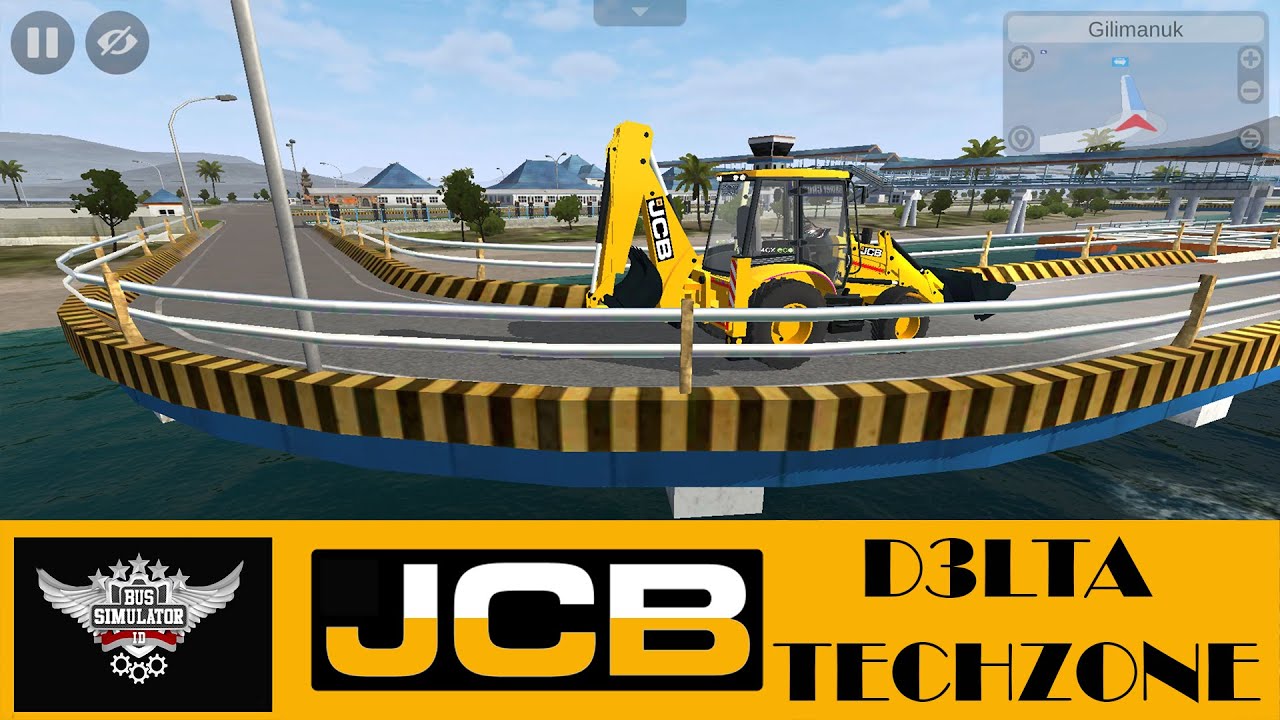 JCB 3DX Backhoe Loader Driving 🔴 Live Bus Simulator Indonesia gameplay ...