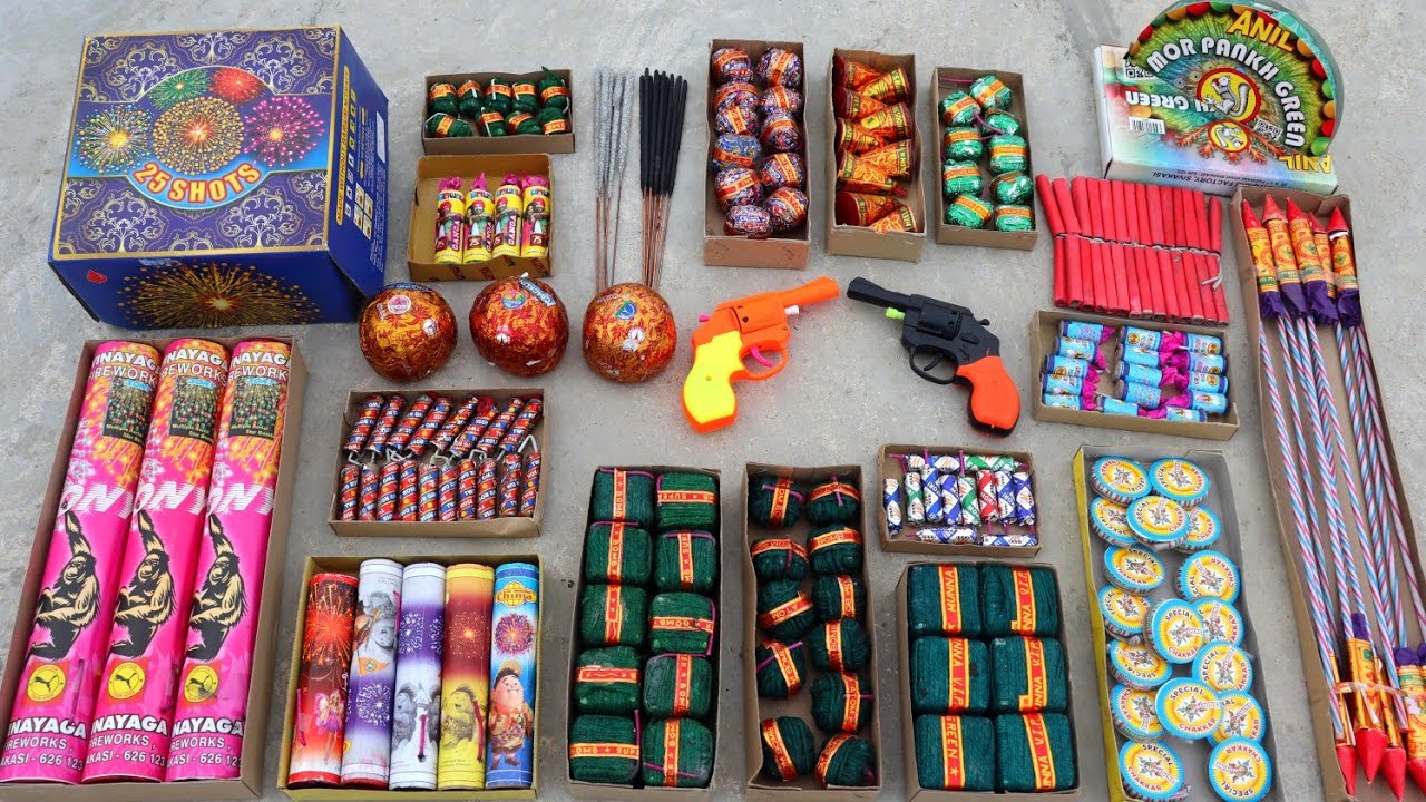 different types of Fireworks testing | Diwali Patake testing | Crackers ...