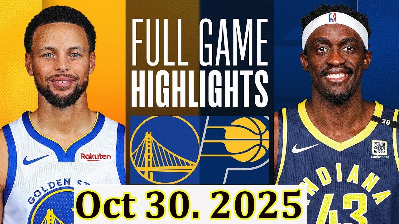 Golden State Warriors vs Indiana Pacers FULLGAME Qtr Oct 30. 2025 ...