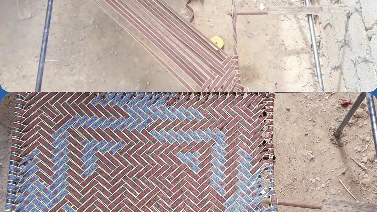 how to cot knitting at home| rope ped | charpai | iron bed - YouTube