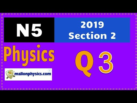 2019 National 5 Physics section 2 Question 3 - YouTube
