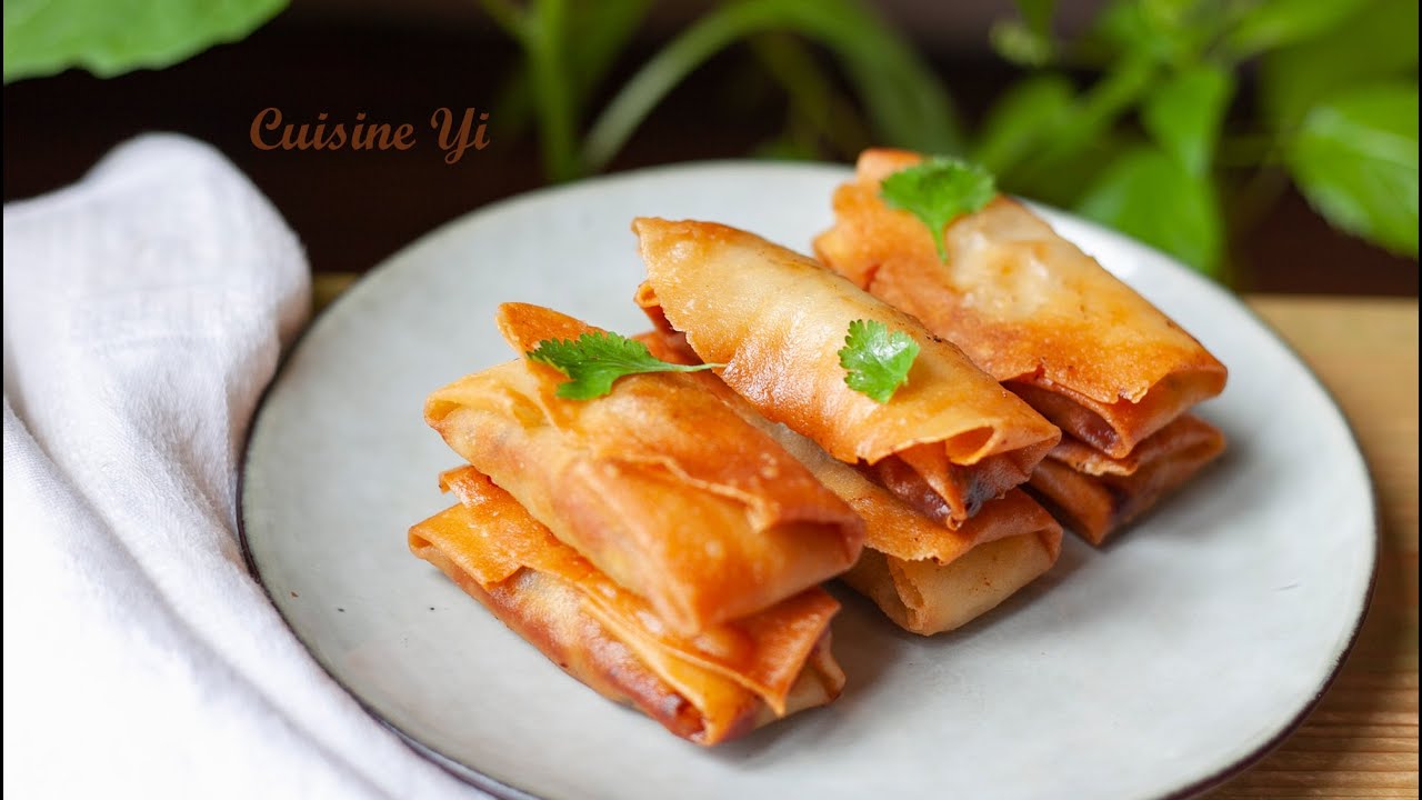 Nems / Galette de blé pour nems ou samoussa / 春卷，春卷皮 - YouTube