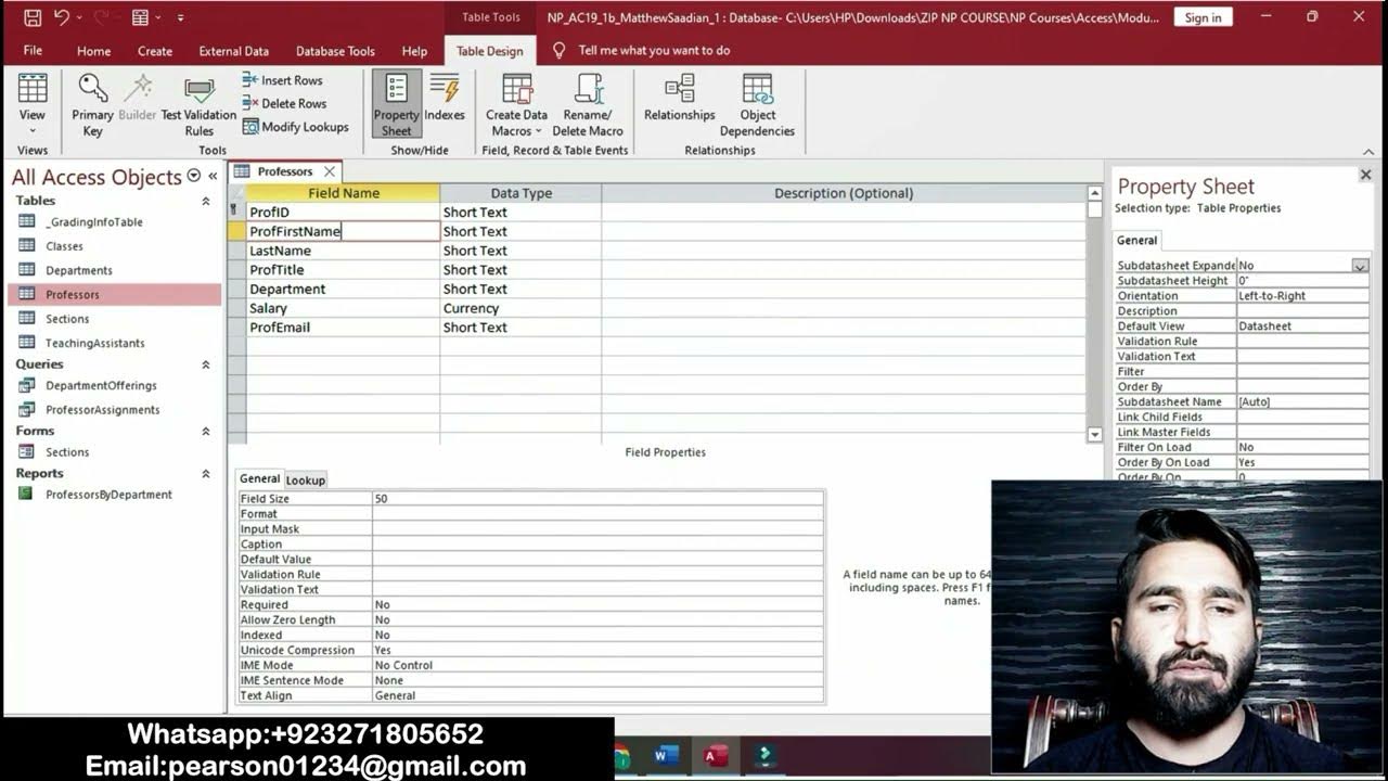 Access 2019 Module 1 SAM Project 1b/2019 Module 1 SAM Project 1b/Module ...