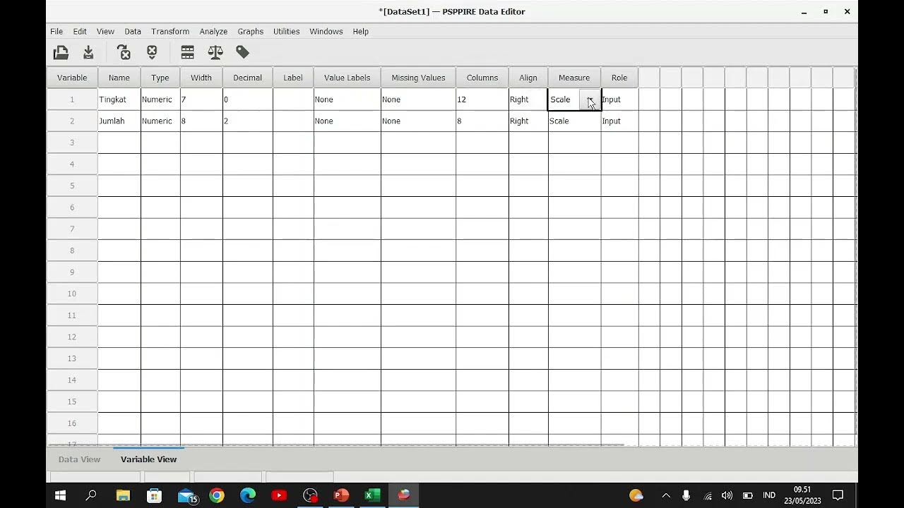 PANDUAN PRAKTIKUM STATISTIKA MENGGUNAKAN APLIKASI PSPP - YouTube