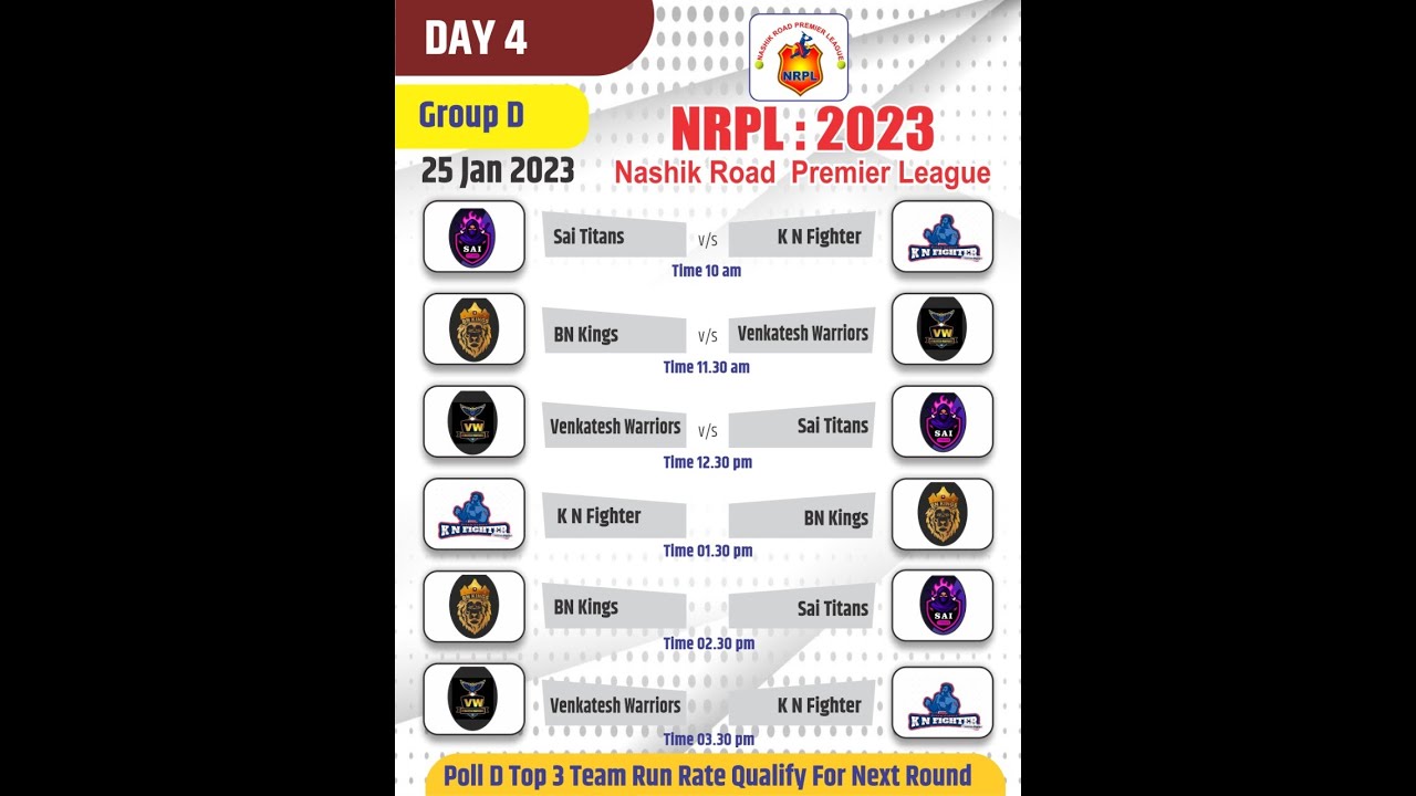 NRPL 2023 NASHIK ROAD (DAY4) - YouTube