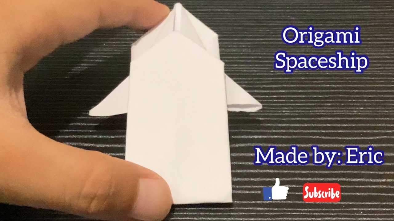 Origami Spaceship Tutorial | So Easy! - YouTube