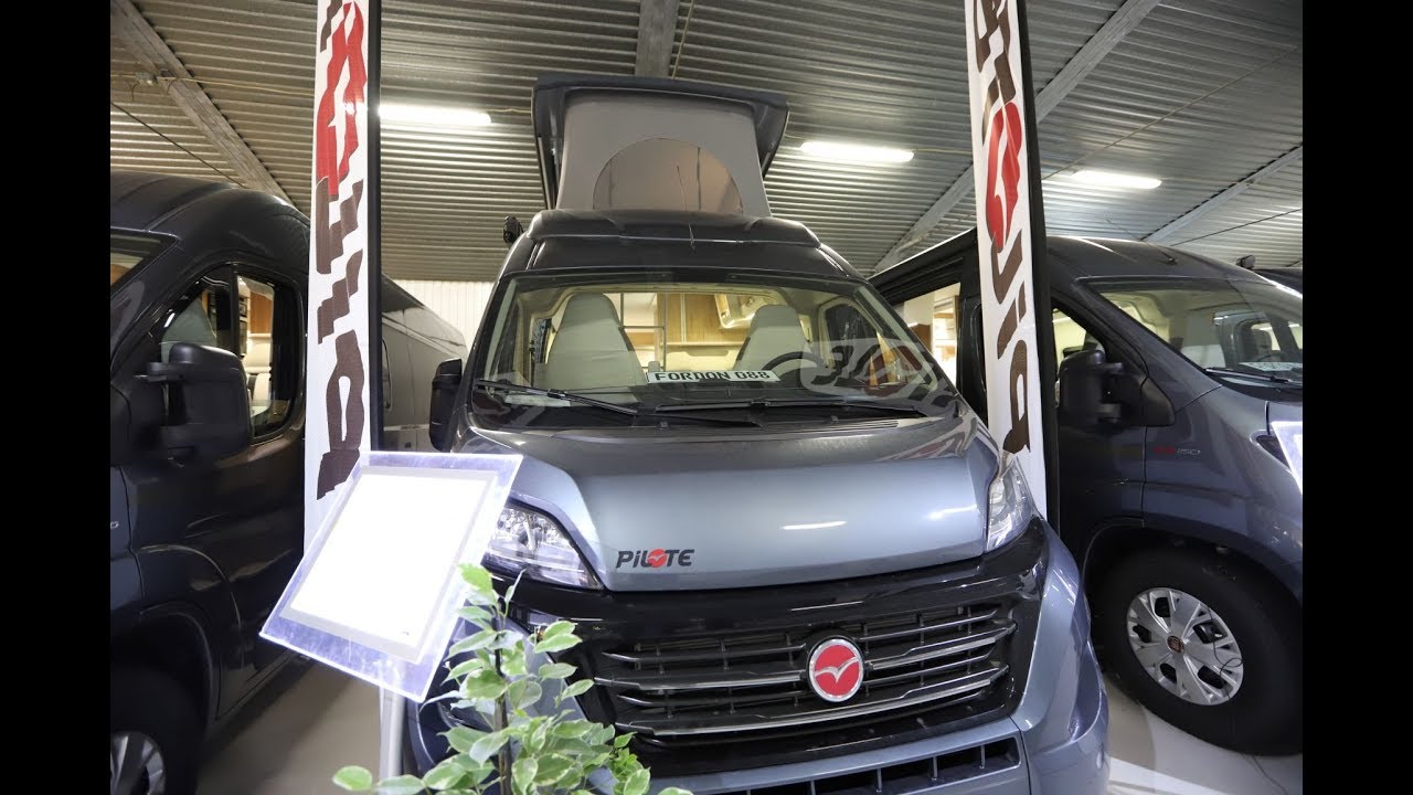 Pilote Foxy Van V 600 S 2019 Camper Van 5,99 m Popup 7 people - YouTube