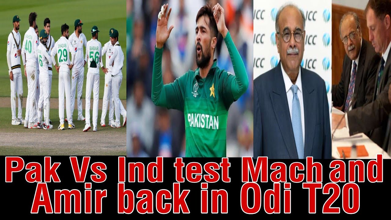 Pak Vs NZ Mach Draw | Pak Vs Ind test Mach..? | Amir back in Odi and ...