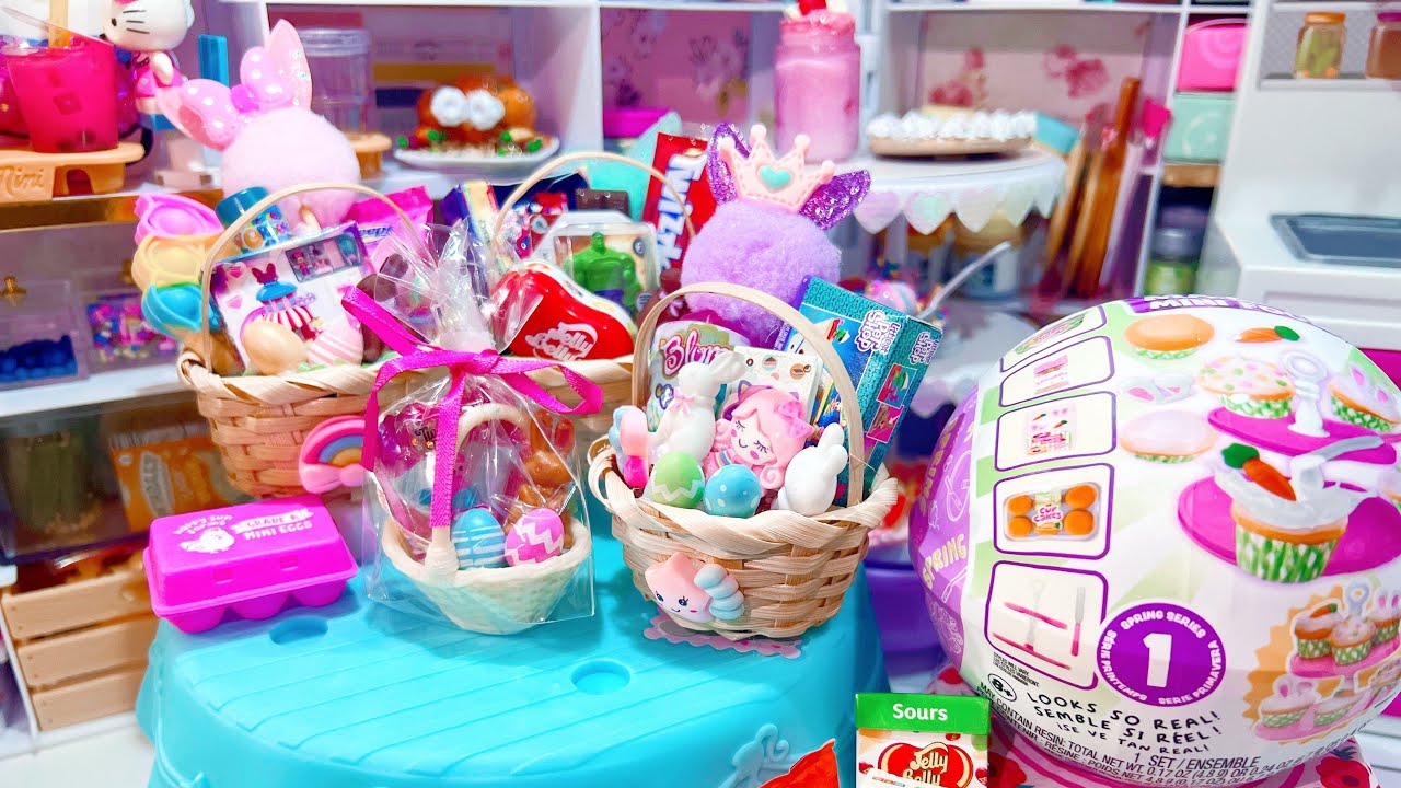 Miniverse Spring Mini Easter Baskets & Mini Brands Toy Unboxing - YouTube