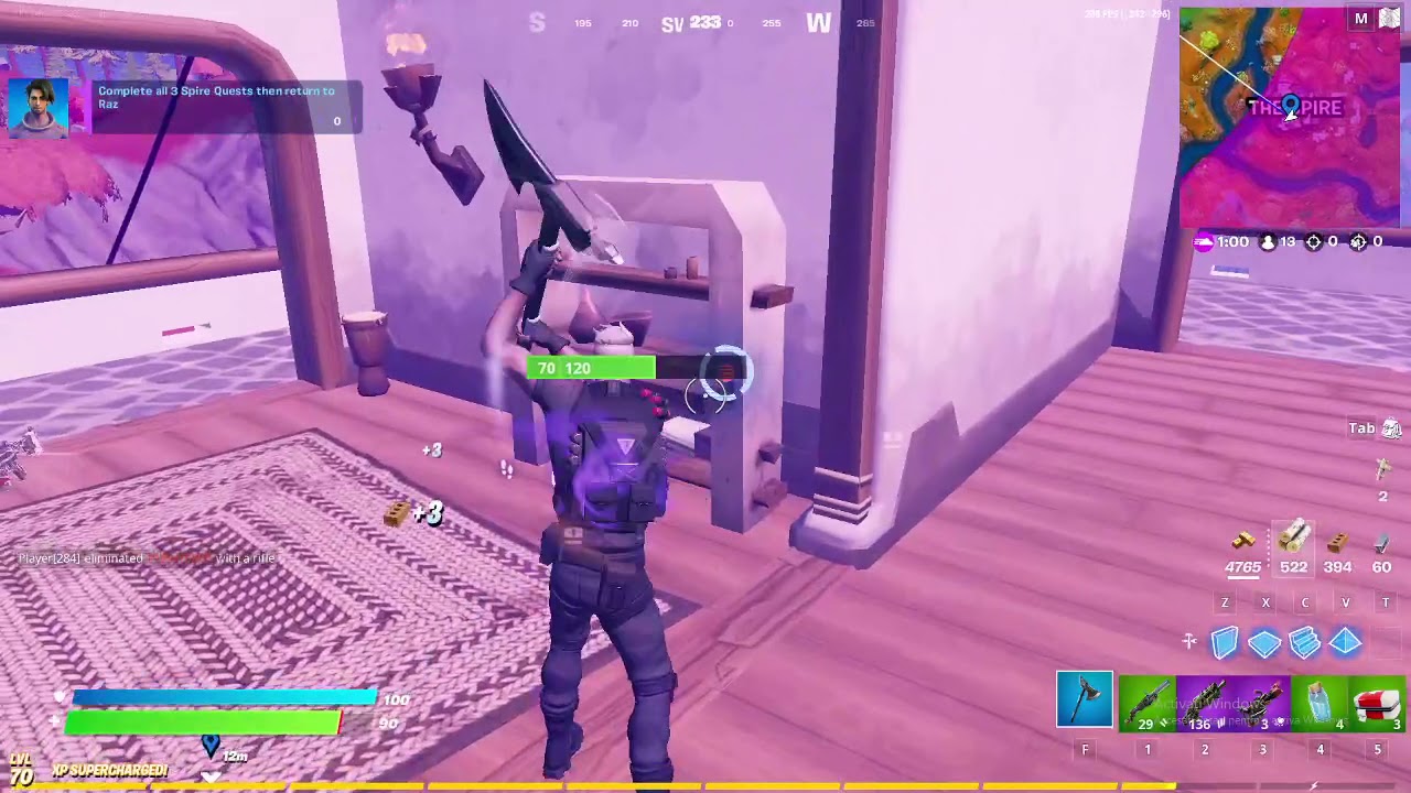 COMPLETE ALL 3 SPIRE QUESTS THEN RETURN TO RAZ MISSION FORTNITE! - YouTube