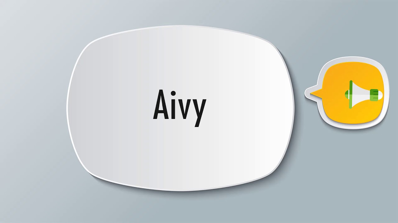 How To Pronounce Aivy - YouTube