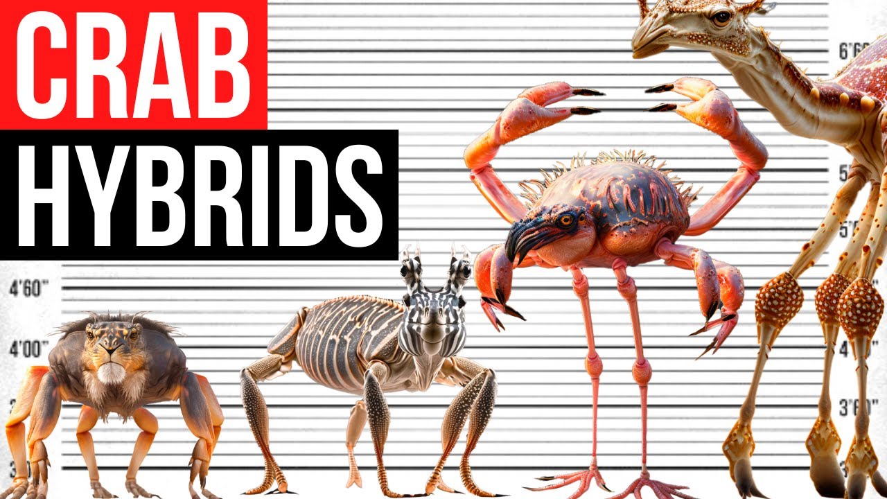 ANIMALS and CRAB Hybrids | Lion, Tiger, Elephant, Blue whale - YouTube
