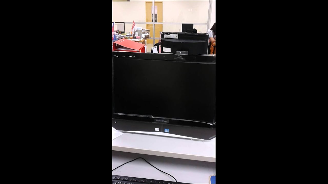 Lenovo all-in-one ideacentre b320 จอกระพริบ - YouTube