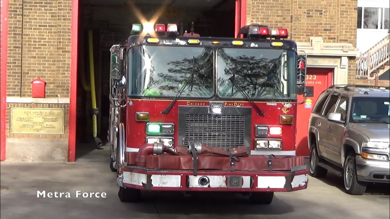 Chicago Fire Dept Engine 125 Responding - YouTube