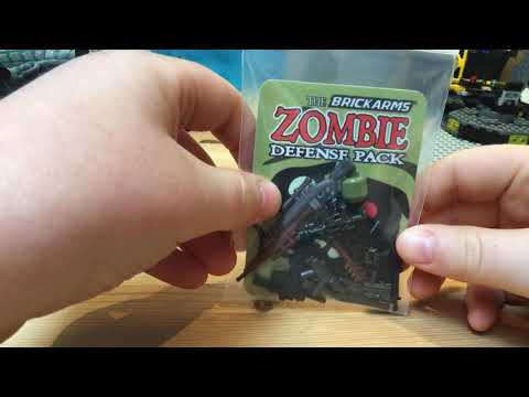 Brickarms zombie defence pack review - YouTube
