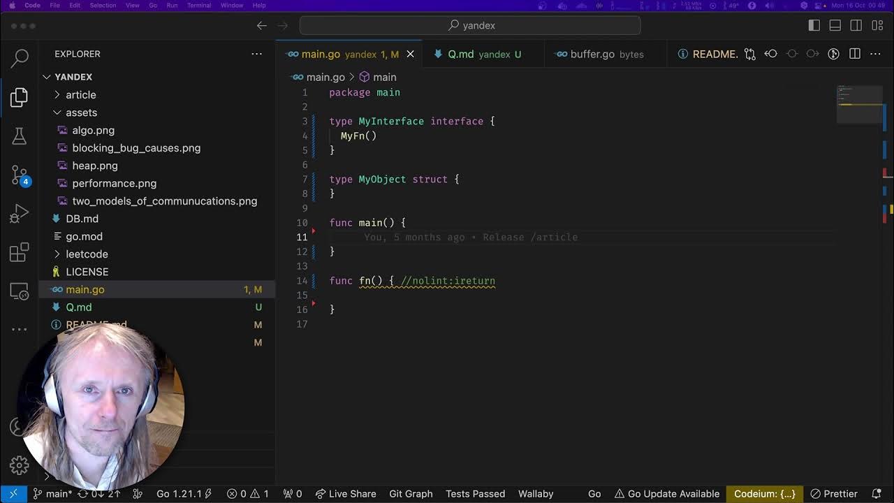 Golang 326 втыкаюсь в Dependency Injection Youtube