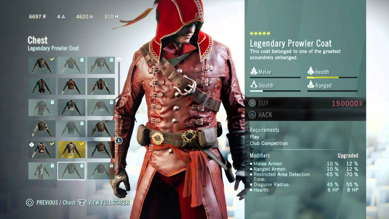 Ac unity all skills outfits and more - YouTube