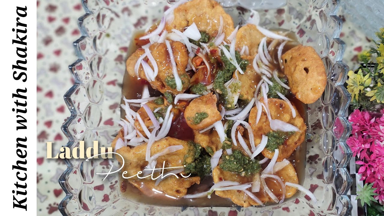 Laddo Peethi Recipe/Street Food Recipe/How to make laddu peethi with ...