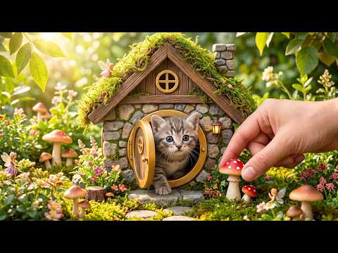 Rescue the TINIEST KITTEN in the World😱 *DIY Kitten House and Makeover*
