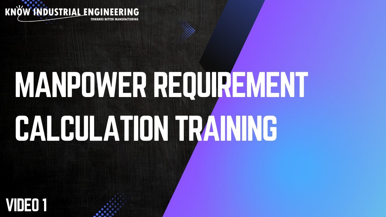 Manpower Requirement Calculation Training - Video 1 - YouTube