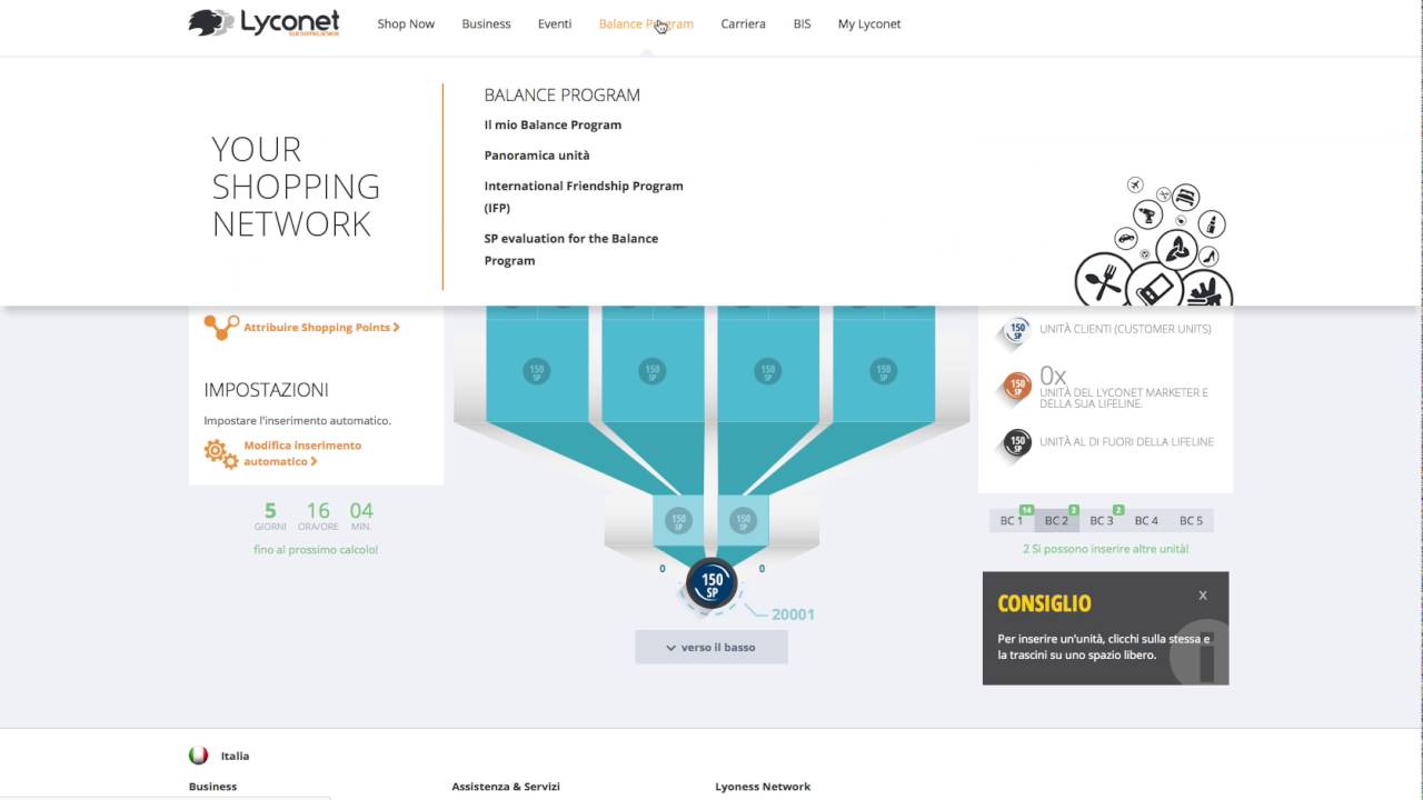 How to: Riposizionare unità nel Balance Program - YouTube