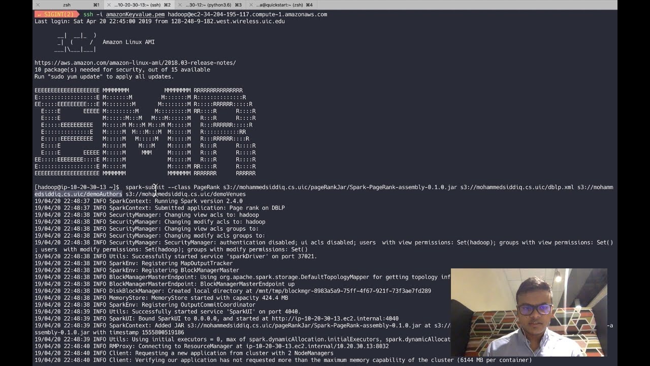 Page Rank Implementation in Spark EMR - YouTube