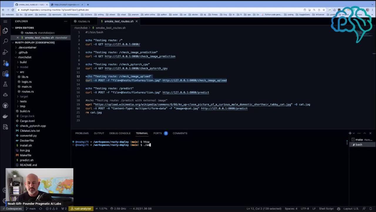 Rust Distroless PyTorch Computer Vision Microservice Walkthrough - YouTube
