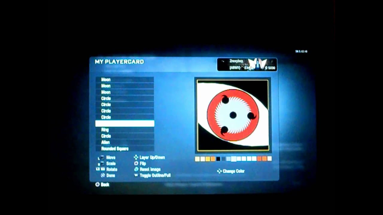 CoD Black Ops Best Sharingan Emblem Tutorial - YouTube