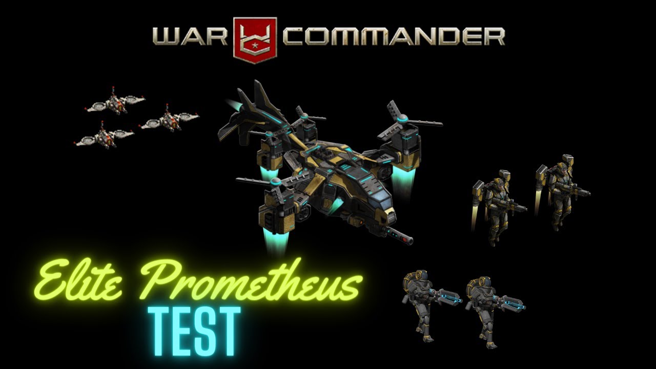 War Commander - Elite Prometheus - Production Units Test - YouTube