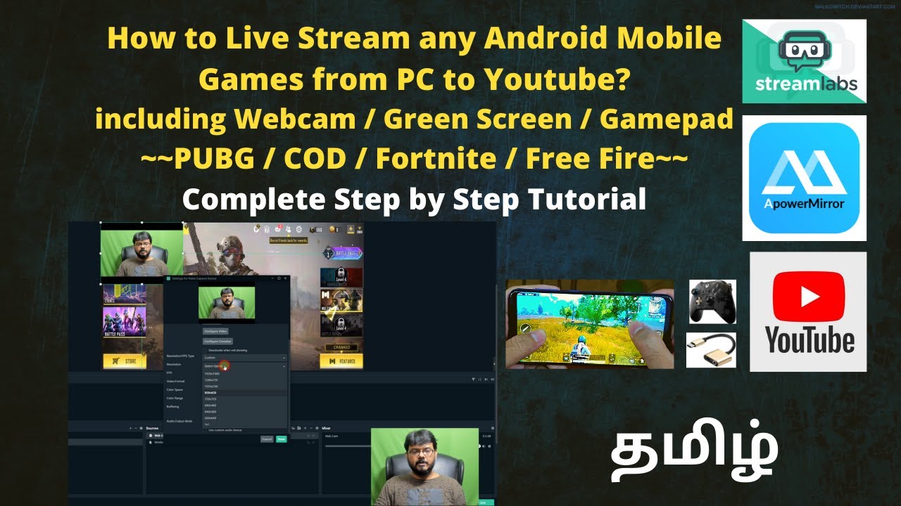 How to 📡Live Stream Android 📳Mobile 🎮Games from Windows 💻PC to Youtube ...