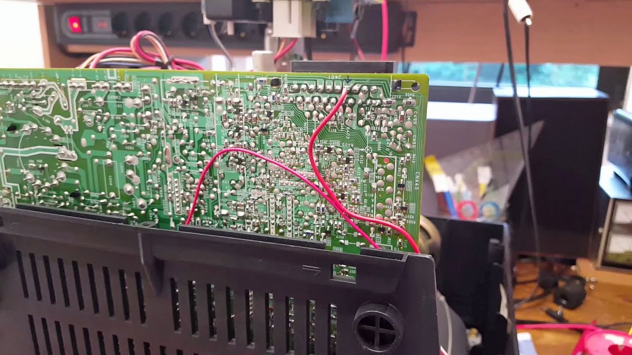 Modding a TV to always be in AV input mode - YouTube
