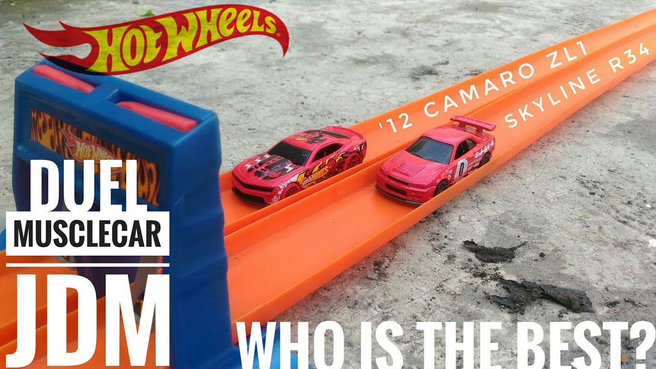 DUEL JDM VS MUSCLE - HOTWHEELS NISSAN SKYLINE GTR R34 & CAMARO ZL1 ...