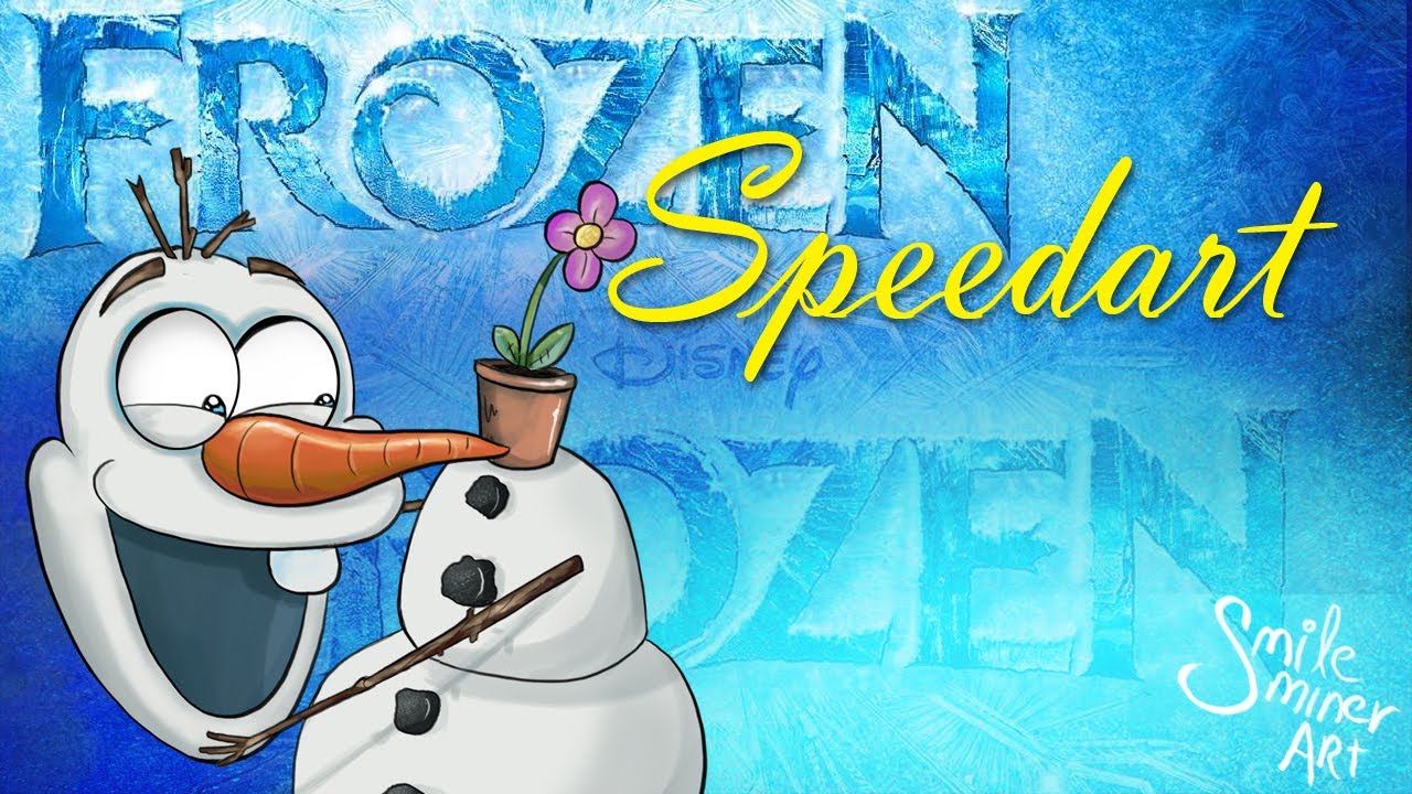 Frozen's Olaf - Speedart - ft. 8-bit Let it go - YouTube