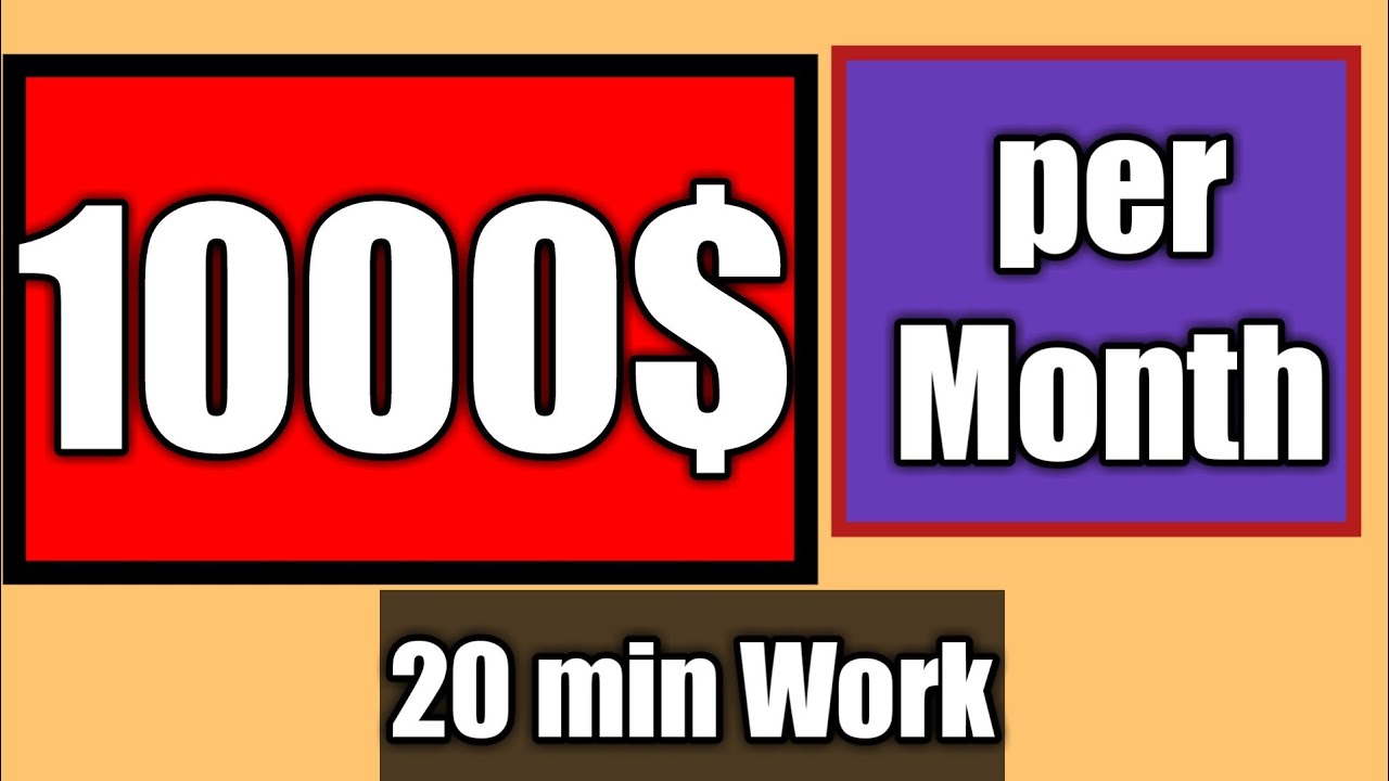 How to make 6000 $ a Month easily in 2020 NEW METHOD - YouTube