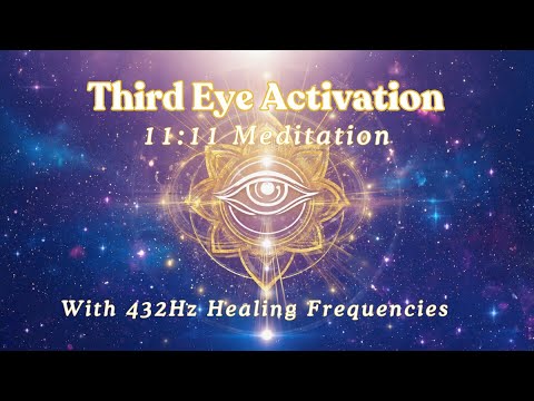 Third Eye Activation | 11:11 Meditation with 432Hz Healing Frequencies #meditation #3rdeye - YouTube